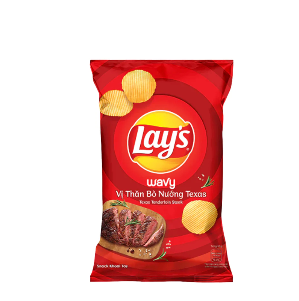 Lay's Wavy Texas Tenderloin Steak (From Vietnam) - เลย์ เทนเดอร์ลอย์นเ ...