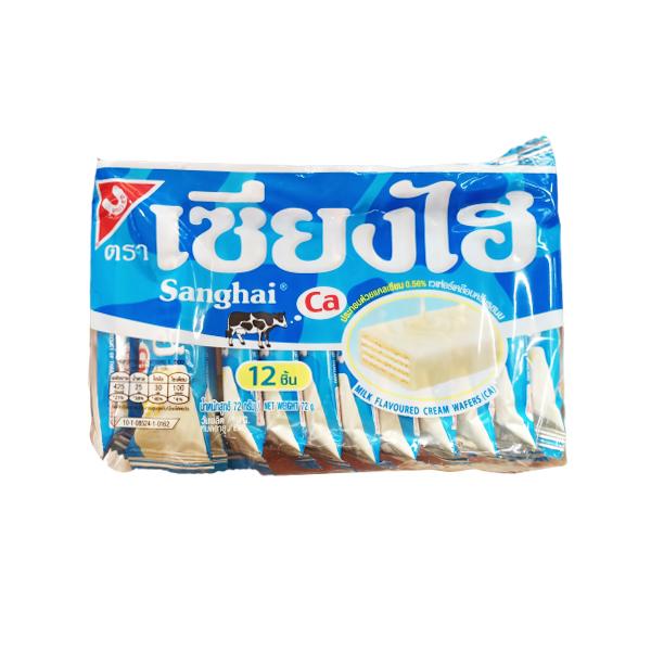 Shanghai - Milk Flavoured Cream Wafers เซี่ยงไฮ้รสนม – 3 Aunties Thai ...