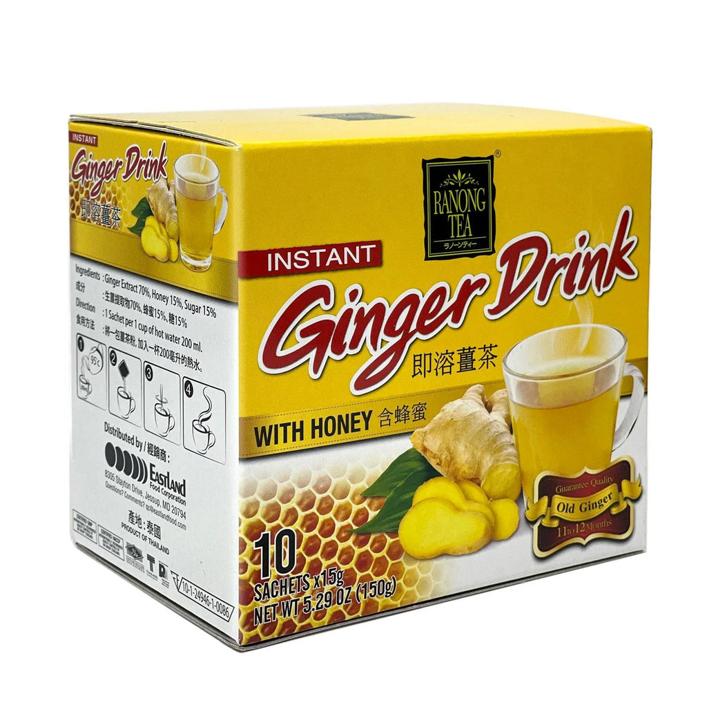 Ranong Tea - Instant Ginger Drink - ผงน้ำขิงสำเร็จรูป – 3 Aunties Thai ...