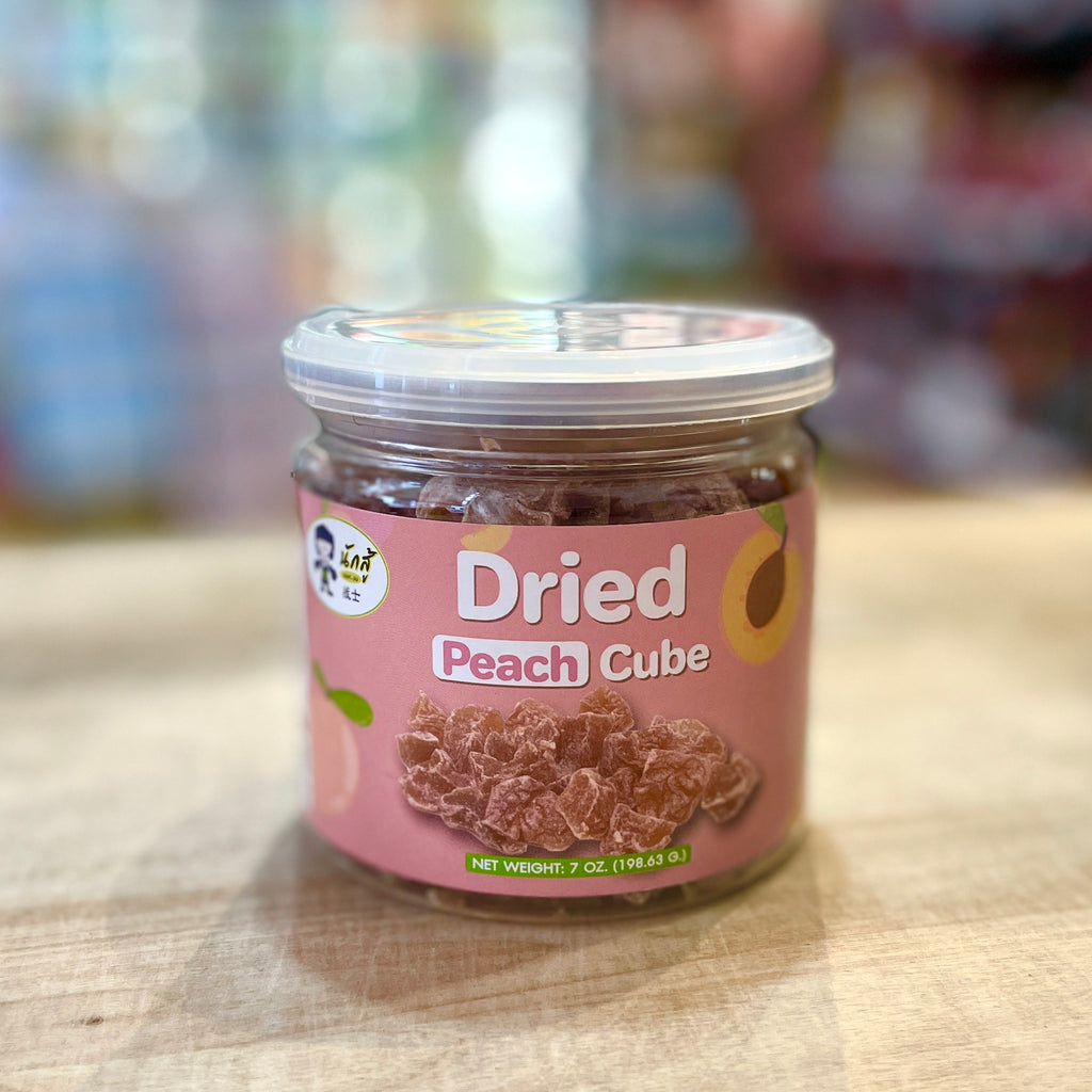 Nak Su - Dried Peach Cube - ลูกพีชอบแห้ง ตรานักสู้ – 3 Aunties Thai Market