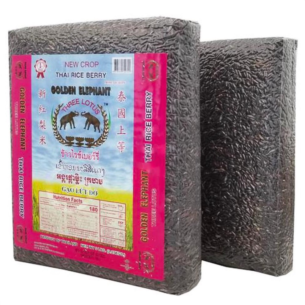 Golden Elephant - Rice Berry ข้าวไรซ์เบอร์รี่ (5 lbs) – 3 Aunties Thai ...