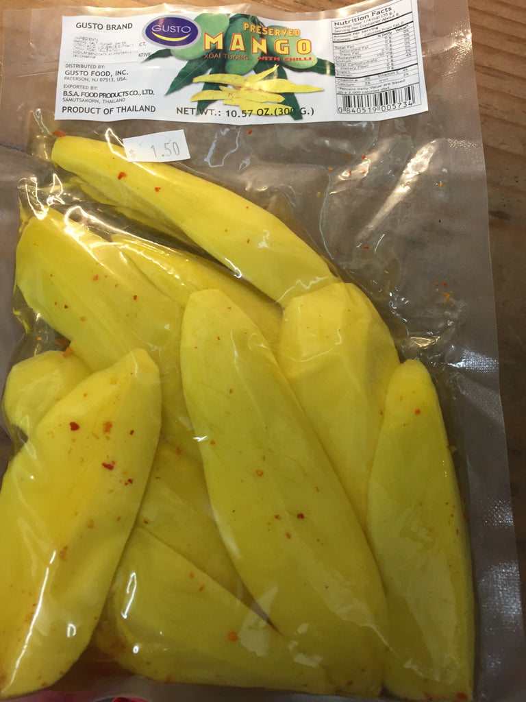 Gusto - Preserved Mango With Chili มะม่วงดองใส่พริก – 3 Aunties Thai Market